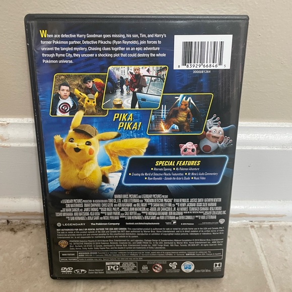 Pokemon | Media | Warner Bros Pokmon Detective Pikachu Movie Bonus Disc ...